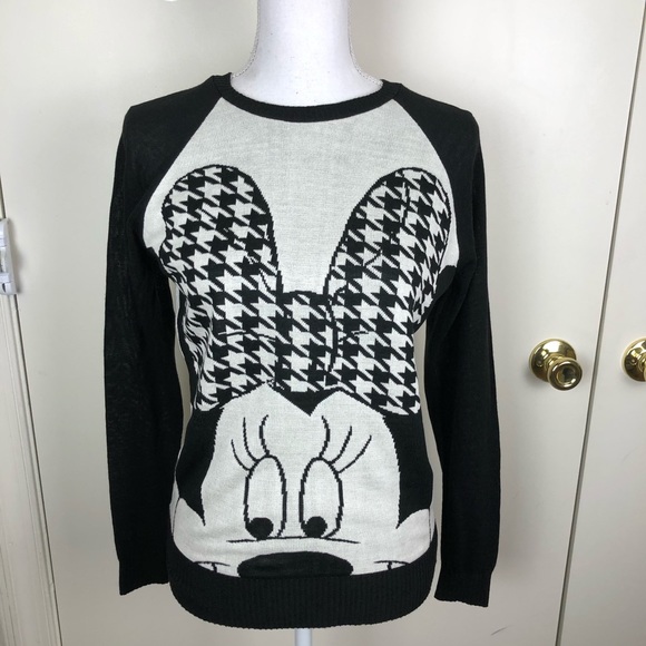 Disney | Sweaters | Disney Minnie Mouse Sweater Crew Neckline Sz Med ...